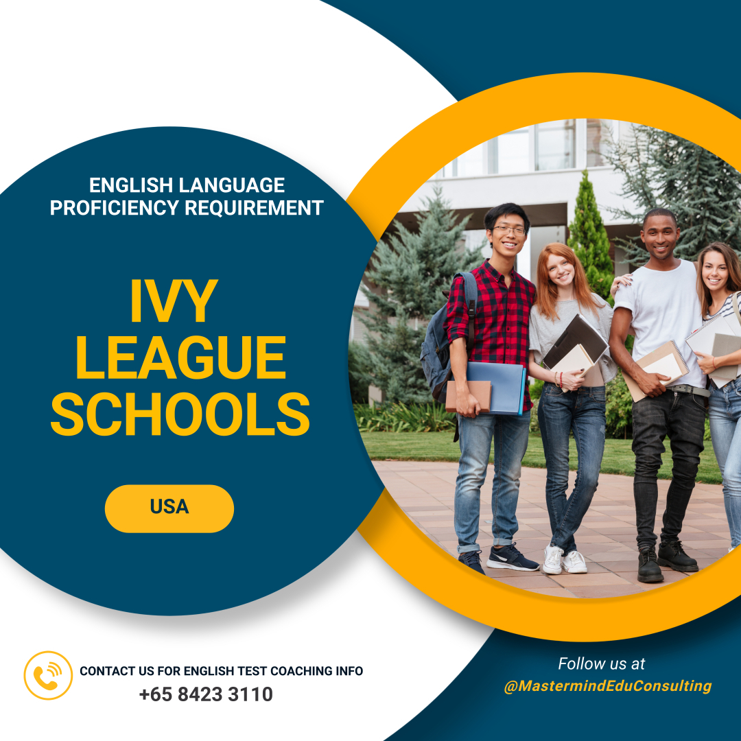 English Language Requirements for US Ivy League Universities