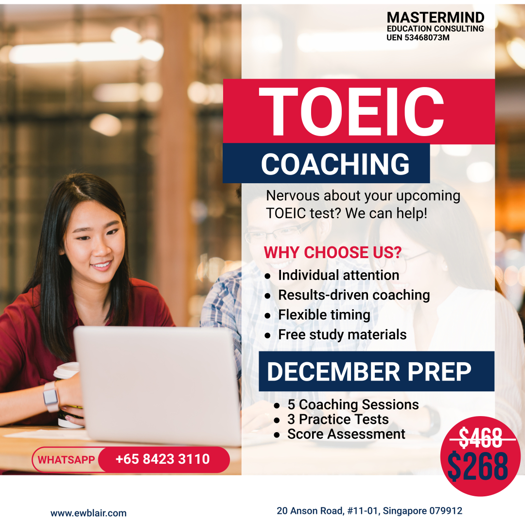 Intensive TOEIC Prep December Promotion